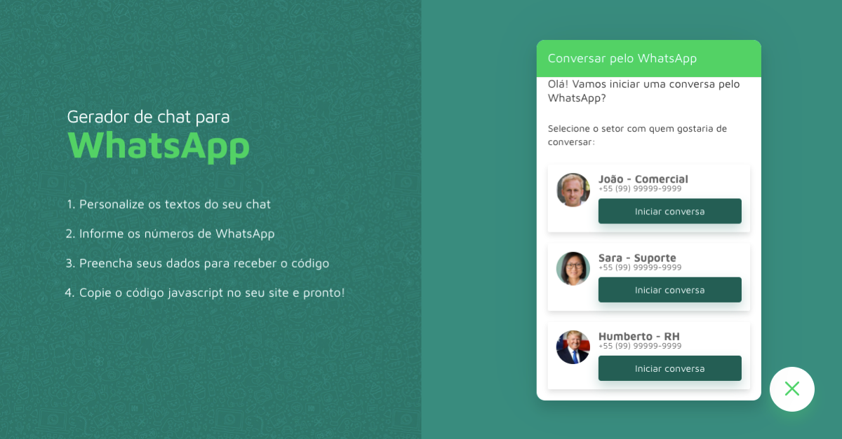 Gerador de chat whatsapp